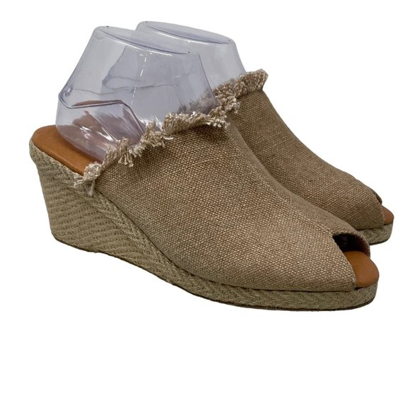 André Assous | Shoes | Andr Assous Popy Frayed Mule Womens Peep Toe ...